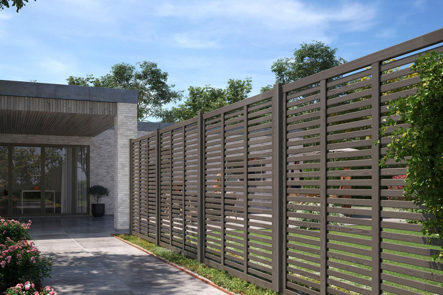 Plus Harmoni Sichtschutz-Zaun Sichtschutzelement Kiefer-Fichte FSC ...